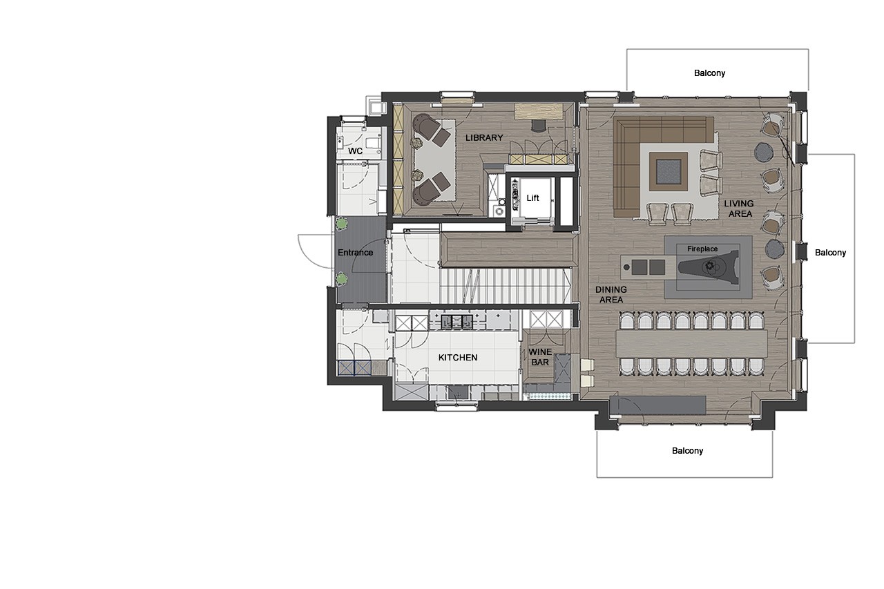 Xl1920 Chalet Floor Plan Silver Maple Chalet | Echoland, Hakuba